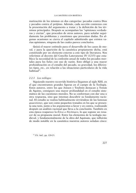 LA CASUÍSTICA EN BIOÉTI