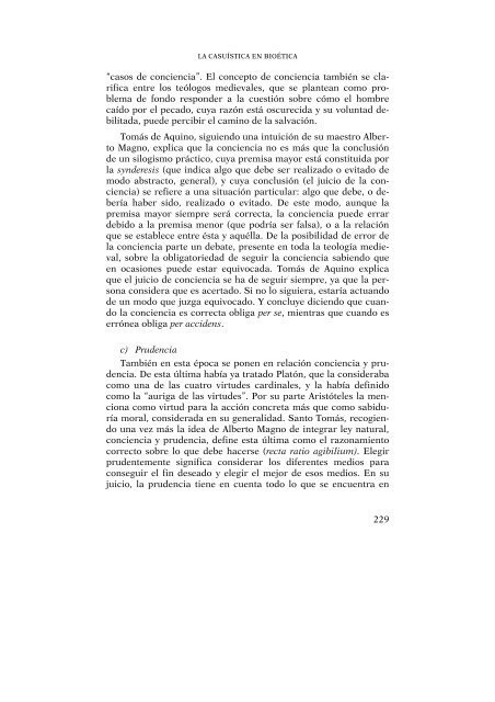 LA CASUÍSTICA EN BIOÉTI