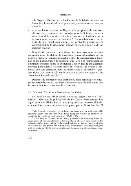 LA CASUÍSTICA EN BIOÉTI