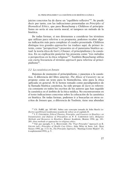 EL PRINCIPIALISMO Y LA CA