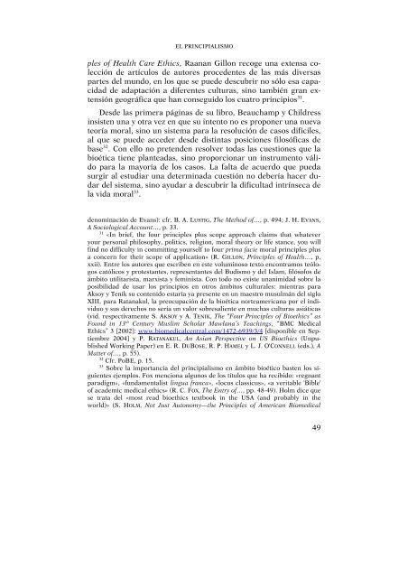 EL PRINCIPIALISMO ples of