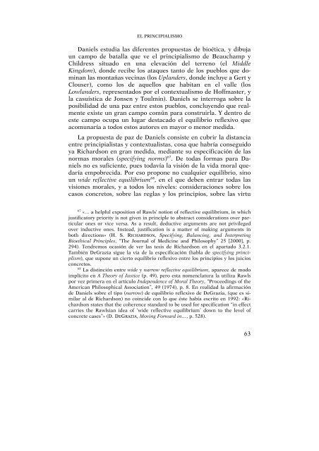 EL PRINCIPIALISMO Daniels