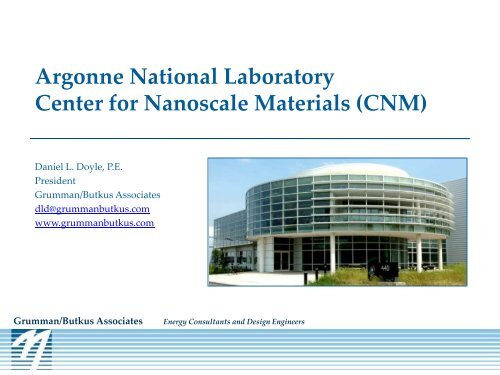 Argonne National Laboratory Center for Nanoscale Materials (CNM)