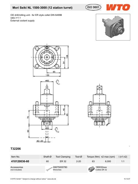 T32206 Mori Seiki NL 1500-3000 (12 station turret) - Dimac Tooling