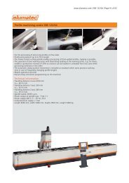 Technical information Profile machining centre SBZ 140 - Elumatec