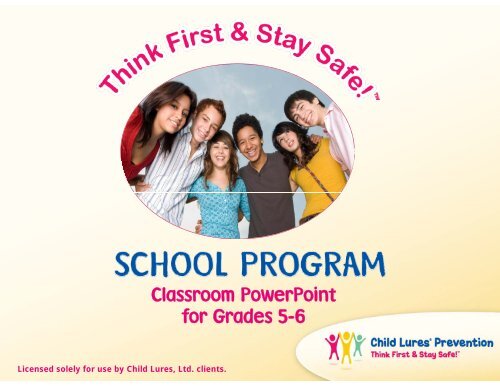 Classroom PowerPoint for Grades 5-6 - Child Lures© Prevention