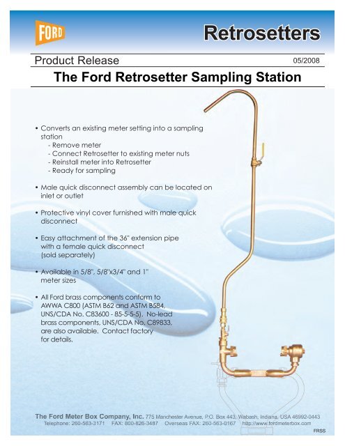 sampling station_5-08_lasergradient.indd - Ford Meter Box