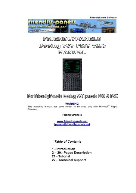 Boeing FMC - FriendlyPanels