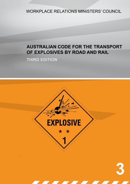 Australian Code for the Transport of Explosives by - Safe Work ...