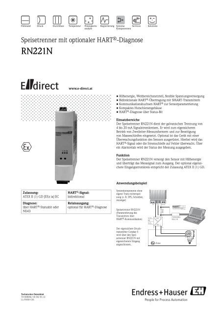RN221N - E-direct Shop Endress+Hauser Deutschland