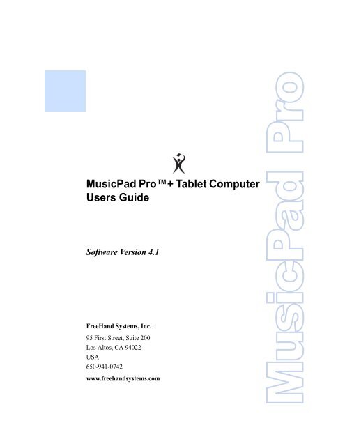 MusicPad Pro™+ Tablet Computer Users Guide - Floridamusicco.com