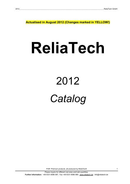 Baculovirus Expression Service - ReliaTech GmbH