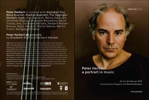 Peter Herbert a portrait in music - EDV-Consult
