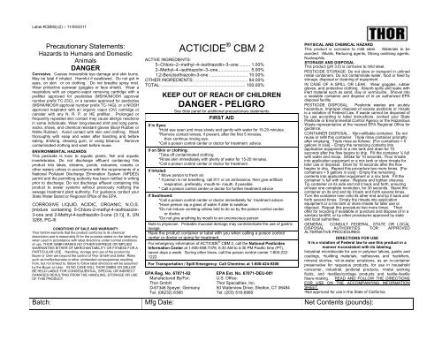 ACTICIDE CBM 2 - KellySolutions.com