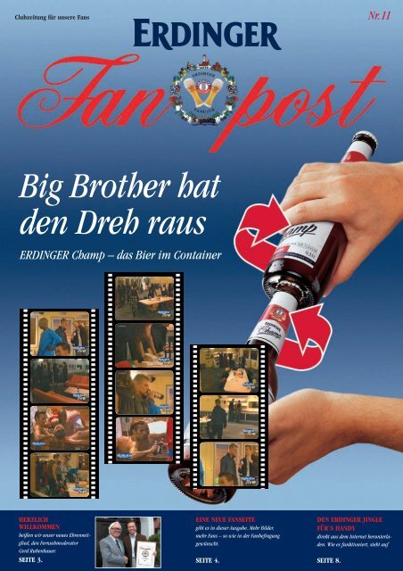 ERDINGER Champ – das Bier im Container