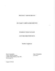 TRAVASOL AMINO ACID INJECTIONS - Baxter