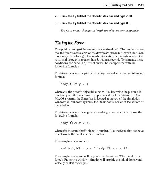 2.6. Creating the Force 2