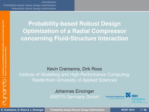 Probability-based Robust Design Optimization of a ... - Dynardo GmbH