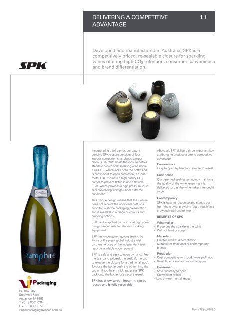 SPK - Vinpac International