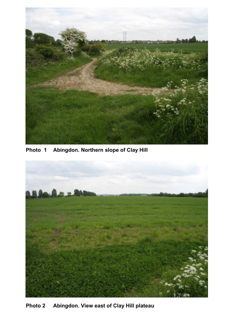 Landscape assessment photographs