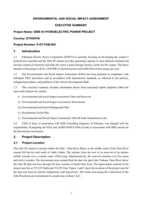 Gibe III_EIA_ Executive Summary EBJK 06-08-08