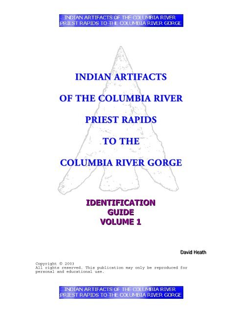 indian artifacts of the columbia river priest rapids to ... - Arrowheads1