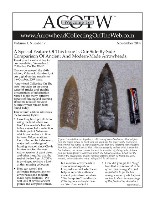 Modern Arrowheads