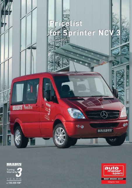 Base Sprinter NCV 3 - EC exclusive carparts