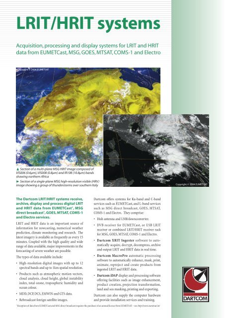 Dartcom LRIT/HRIT systems brochure