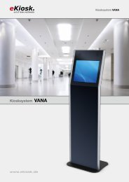 Kiosksysteme im ÖPNV - Erfahrungen mit einem ... - eKiosk