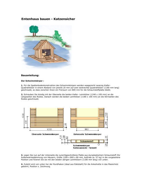 Spannende Entenhaus Selbst Bauen Bild