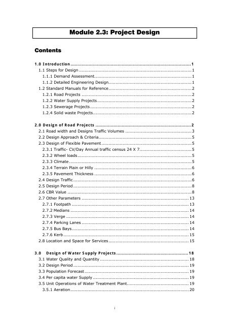 Module 2.3: Project Design - JnNURM