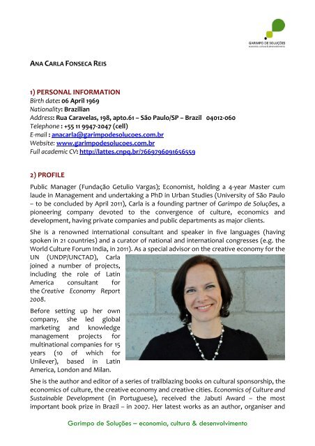 CURRICULUM VITAE - Unesco