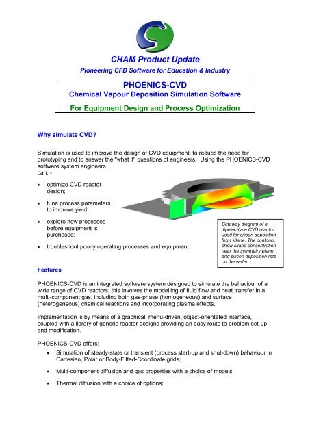 PHOENICS CVD - CHAM and PHOENICS