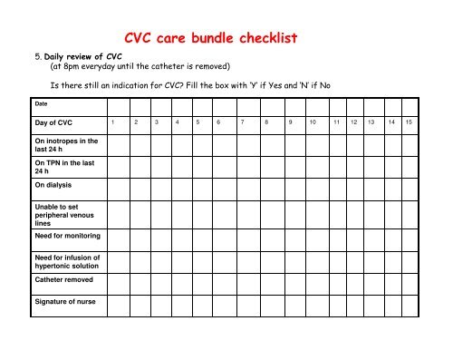 CVC care