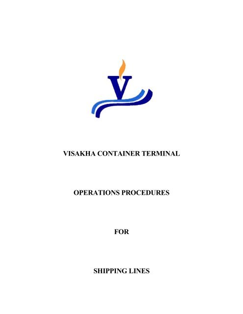 Visakha container terminal operations procedures - Vctpl.com