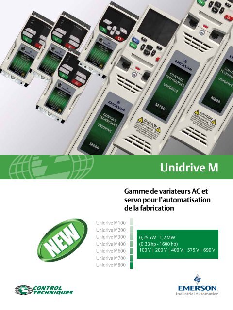 Gamme Unidrive M - Control Techniques