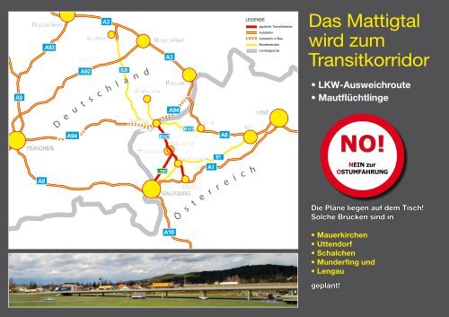 LKW-Ausweichroute • Mautflüchtlinge Die Pläne liegen ... - Schalchen