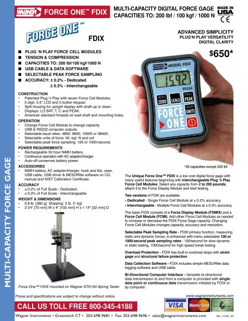 FDIX - Wagner Instruments