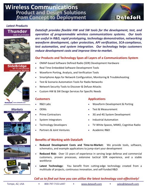 Wireless Communications Product and Design Solutions from