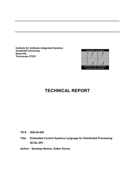 Embedded Control Systems Language for Distributed Processing