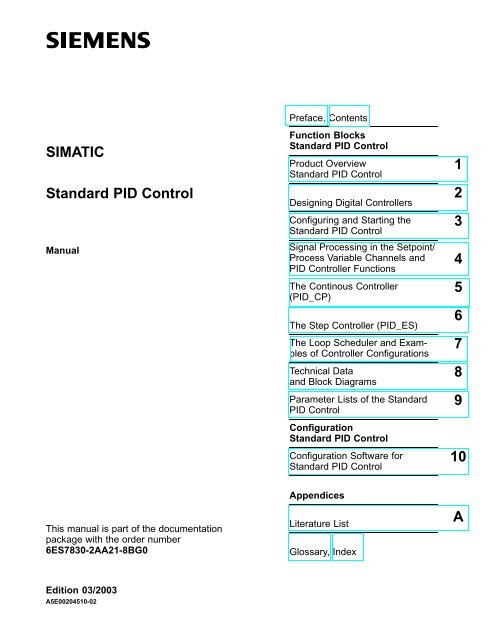 SIMATIC Standard PID Control - Siemens
