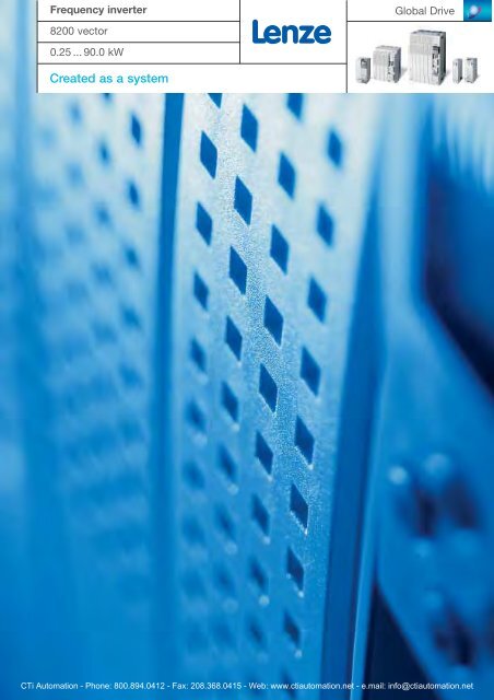 Lenze 8200 Vector Frequency Drive - CTi Automation