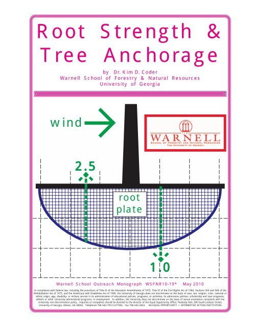 Root Strength Paper - Warnell School of Forest Resources ...