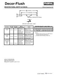 Fabral Color Availability