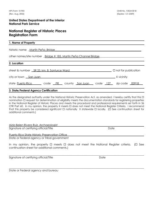 National Register of Historic Places Registration Form