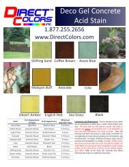 Color Chart - QC Construction Products