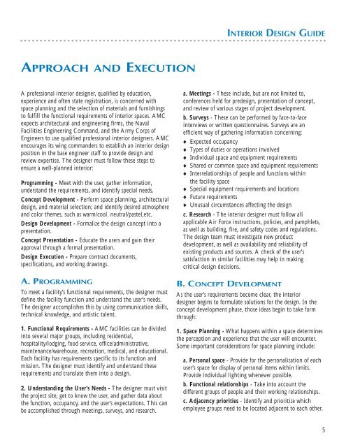 APPROACH AND EXECUTION A