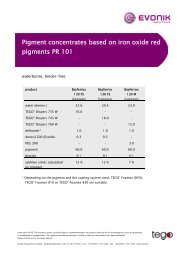 Pigment concentrates based on organic pigments PY 74