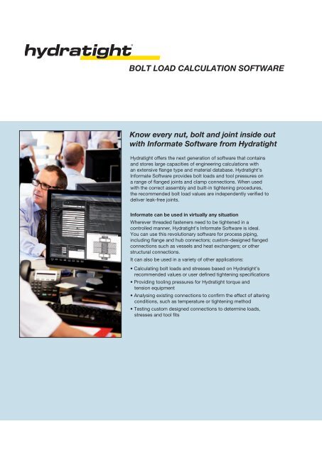 Informate - Bolt Load Calculation Software (UK) - Hydratight